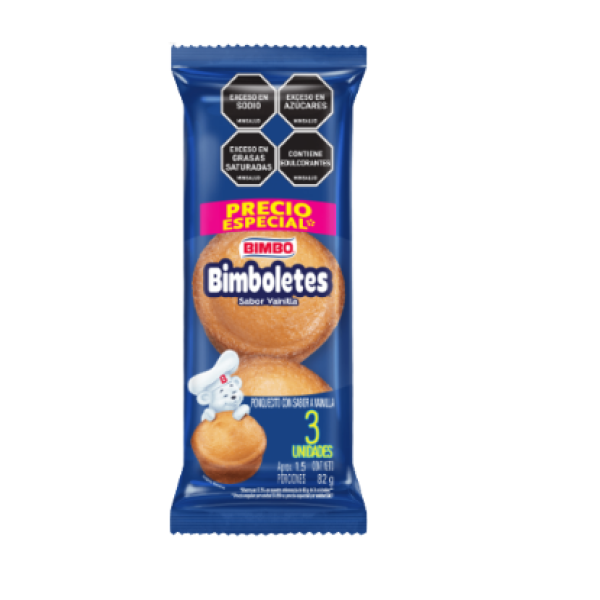 bimbolete vainilla x 3 unidades