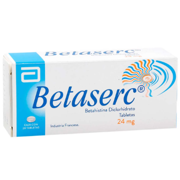 Betaserc 24 Mg Caja X 20 Tabletas