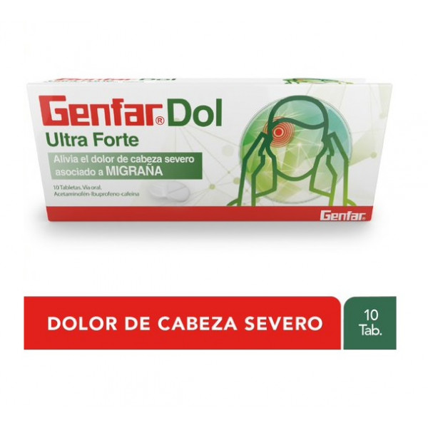 Genfar Dol Ultra Forte Caja X 10 Tabletas